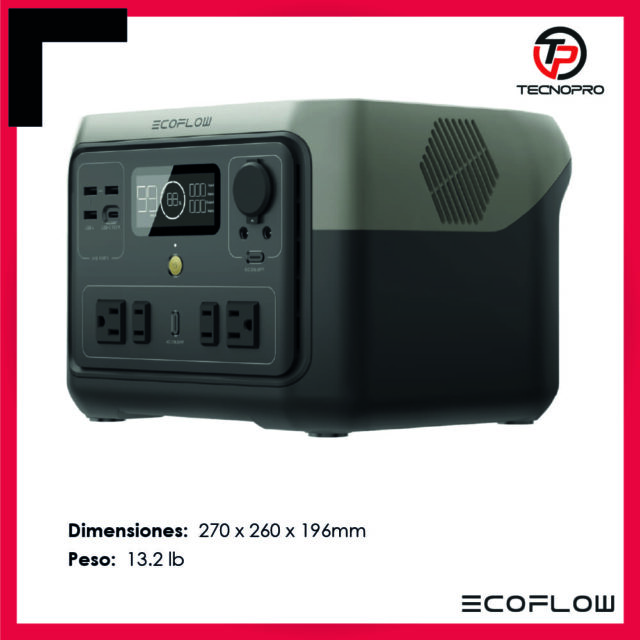 Generador Eléctrico Ecoflow River 2 Max - Estación De Energia Portátil ...